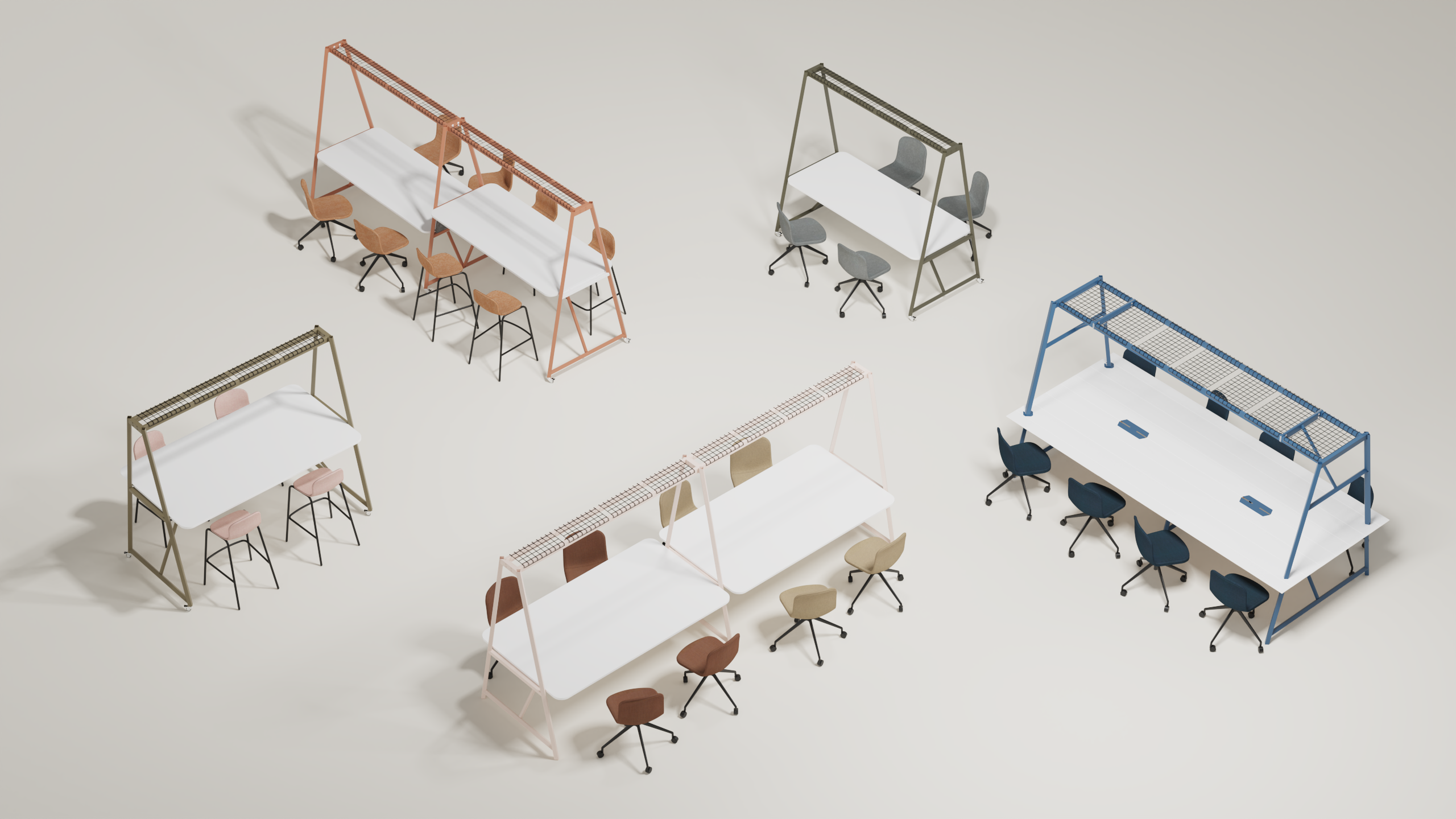 Compact Relic Cloud | Office Collaboaration Table | Frovi