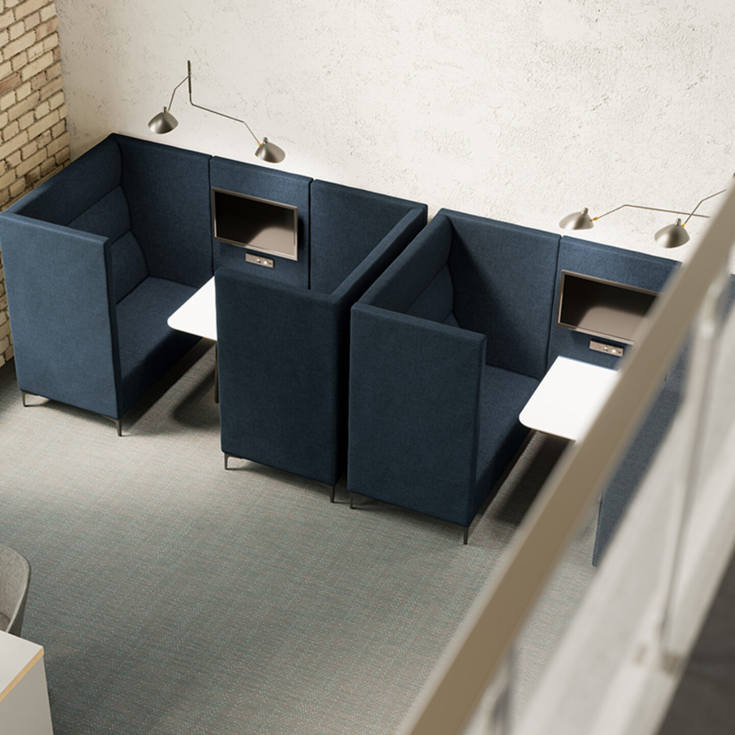 Huddle High Back Seating Cave | Booths | Frovi