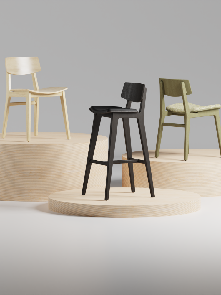 Scandi Chair | Crafted Solid Oak or Ash Frame